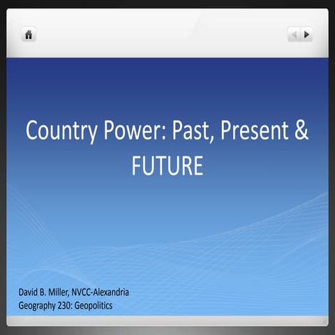 Country Power: Past, Present & Future | PPTX