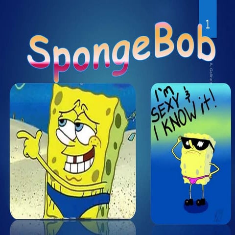 Spongebob power point-template
