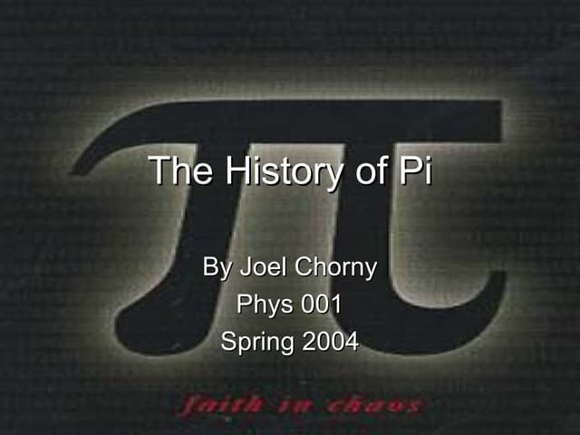 Pi powerpoint | PPTX
