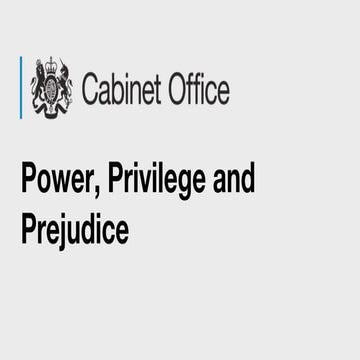 Power, Privilege and Prejudice | PPTX