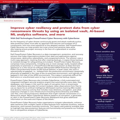 Improve Cyber Resiliency And Protect Data From Cyber Ransomware Threats By Using An Isolated 0305