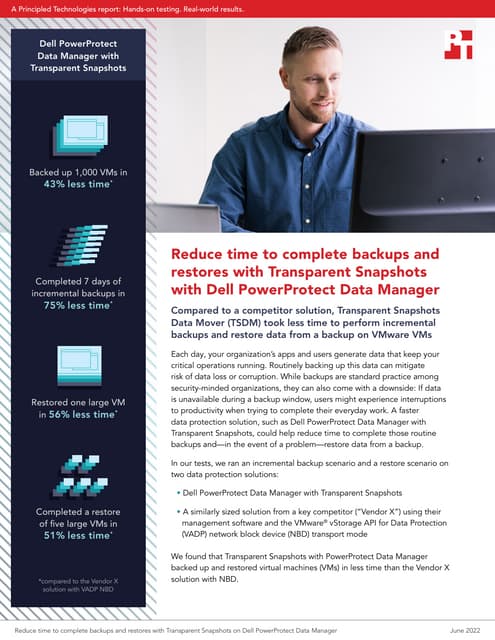 Back Up And Restore Data Faster With A Dell Powerprotect Data Manager