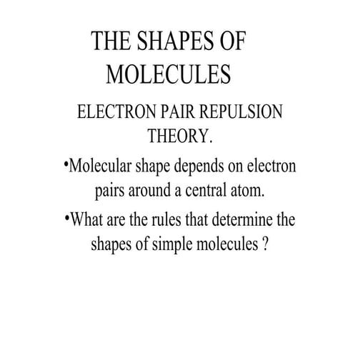 Vsepr theory | PPT