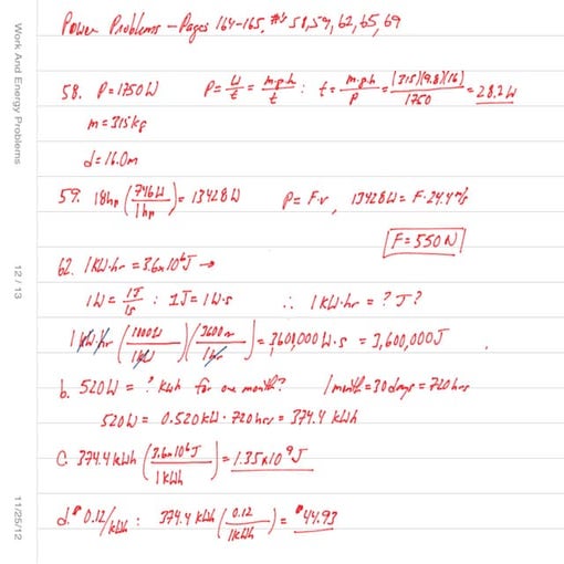 Power questions | PDF