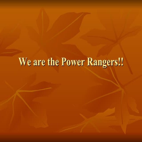 Power rangers | PPT