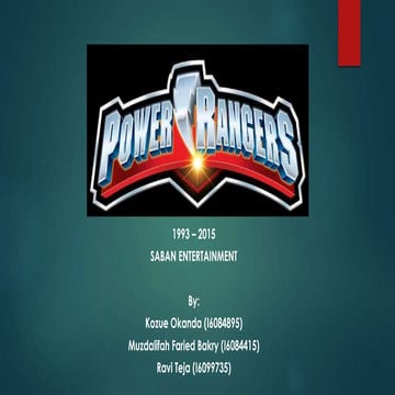 Power Rangers - A Business Case Study | PPTX