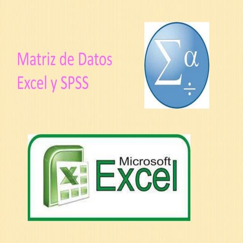 Excel y SPSS | PPTX