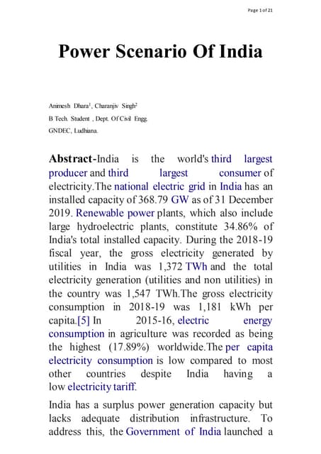 The History Of Renewable Energy Industry In India | PPT