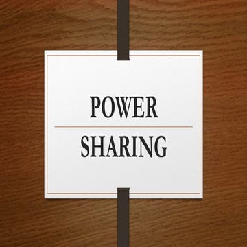 Power Sharing | PPT