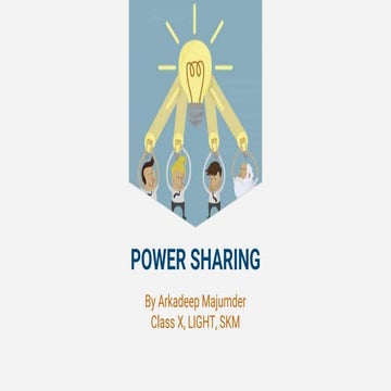 POWER SHARING CLASS 10 DEMO POL | PPTX