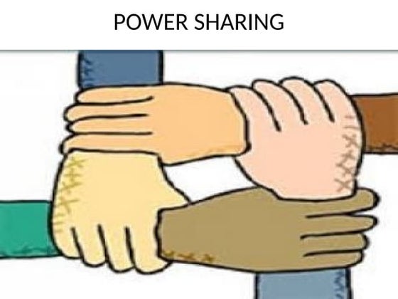 Class - X Power Sharing [Notes] | PDF