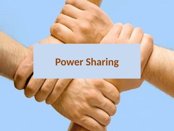 Grade 10 Social Science - Political Science- ch- 1 -Power Sharing | PPT