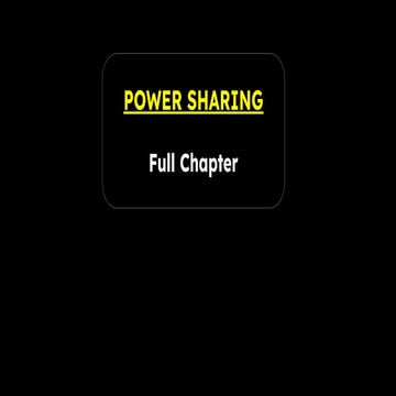 Power Sharing class 10 digraj singh rajput sir | PDF
