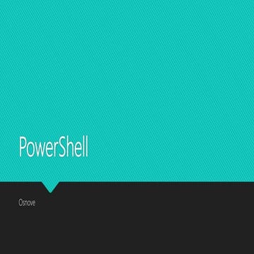 PowerShell osnove | PPT