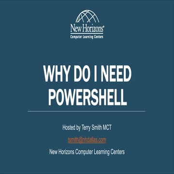 Powershell Webinar Ppt