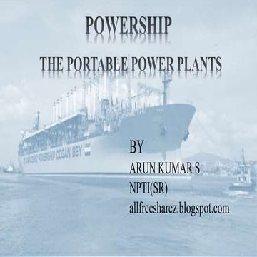 Power ship - Portable Power Plants | PPTX