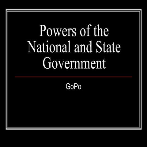 Powers of Government | PPT
