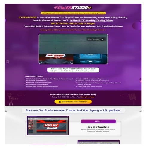 PowerStudioFX Review: The World’s First Studio Animations Video Cretor ...