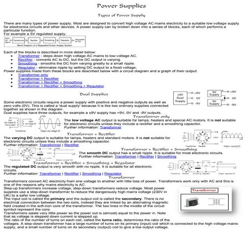 Power supplies | PDF