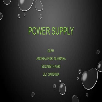 Power supply | PPTX