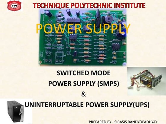 SEMINAR ON Uninterrupted power supply which is very useful during ...