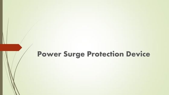SPD Surge Protection Chart | PPT