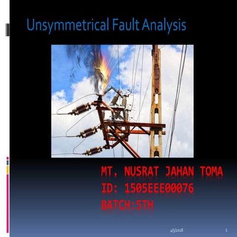Unsymmetrical Fault Analysis Pptx