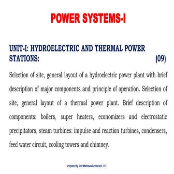 Power System 1 in electrical engineering | PDF