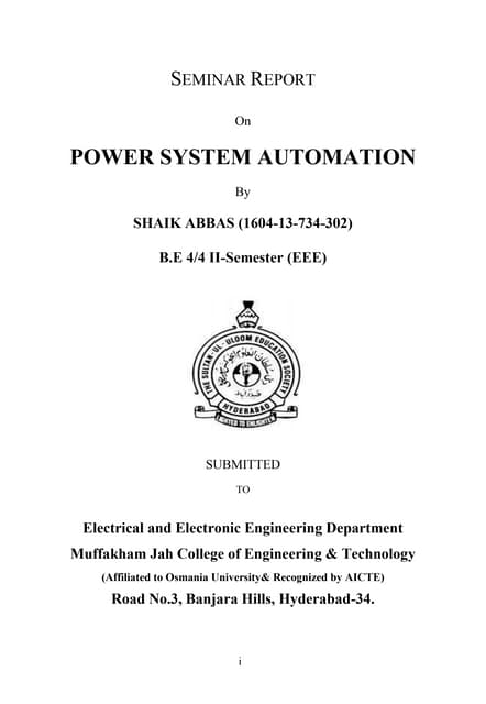 IRJET- Automation in Substation using Programmable Logic Controller (PLC) | PDF | Computing ...
