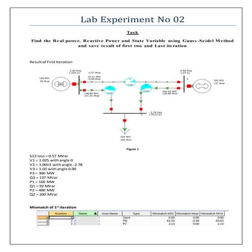 Power System Operation And Control Lab Docx