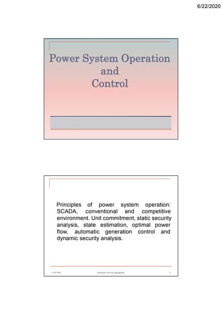 Power System Operation And Control Switching And Controlling System Pdf