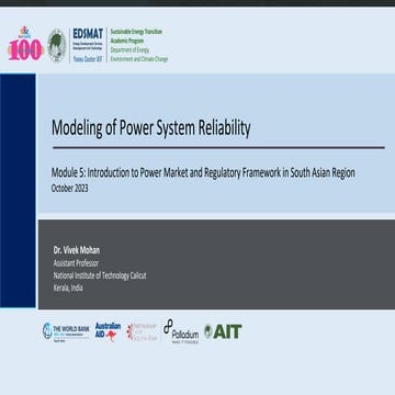 Power System Reliability Assessment Measures | PDF