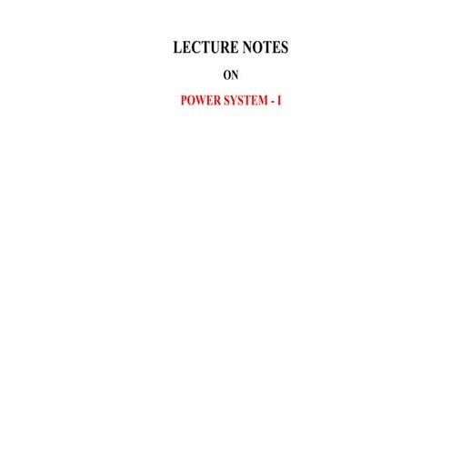 Power Systems-I.pdf