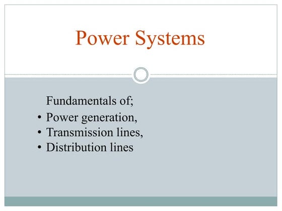 Electric power system | PPT