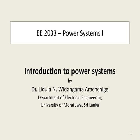 Power Systems I - . Introduction to power systems-new.pptx