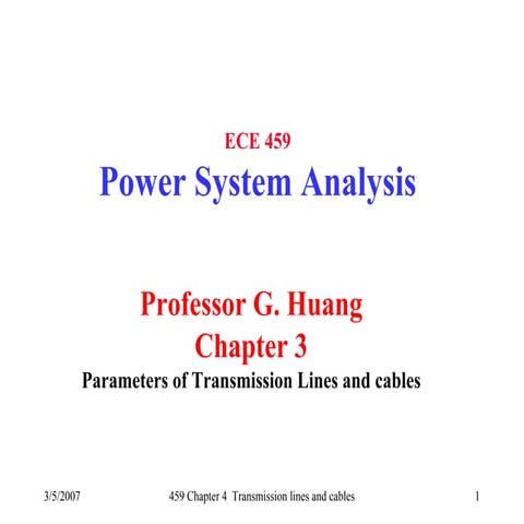 Power system slide notes | PDF