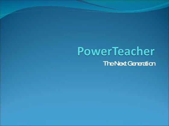 Power teacher training | PPTX