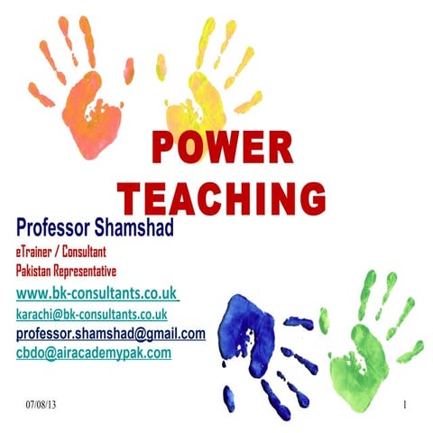 Power teaching for GREAT TEACHERS who inspire | PPT