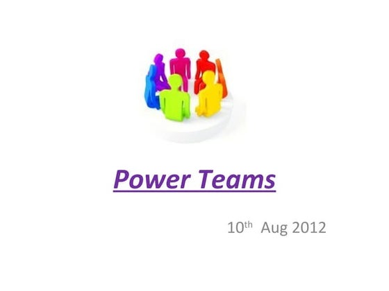Power Teams and Contact Spheres | PPTX | Business | Business and Finance
