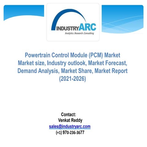 Powertrain control module (pcm) market | PDF