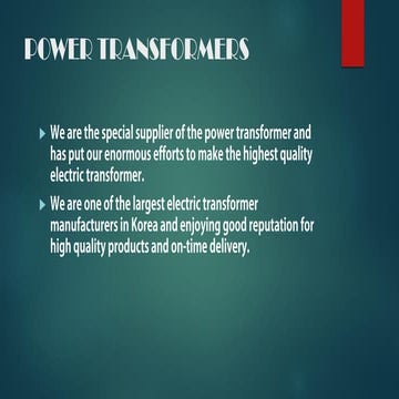 Power transformers | PPT