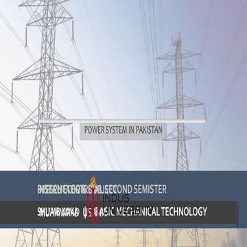 Power Transmission In Pakistan | PPTX