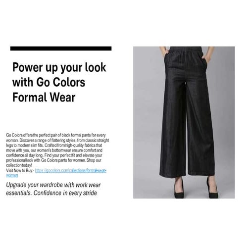 Power Up Your Look with Go Colors Bottomwear.pptx