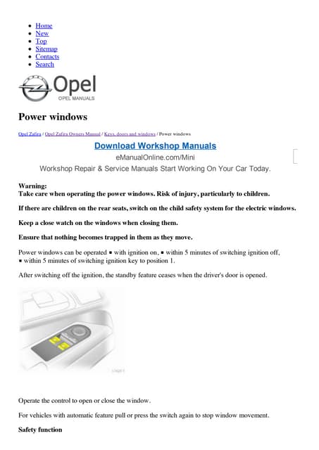 Car power windows | PDF