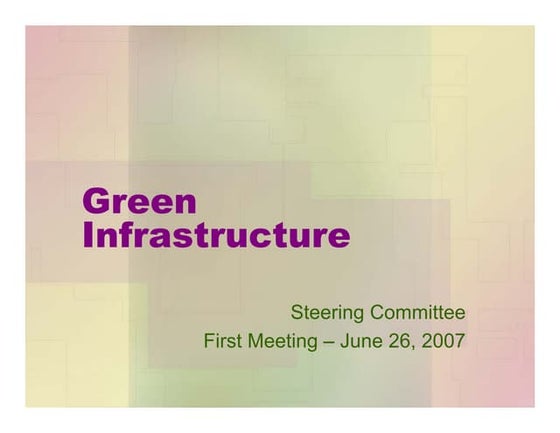 Presentation on Green infrastructure for Urban Areas | PPT