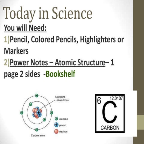 Power Notes Atomic Structure 2014 | PPT