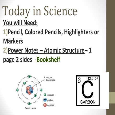 Power Notes Atomic Structure 2014 | PPT