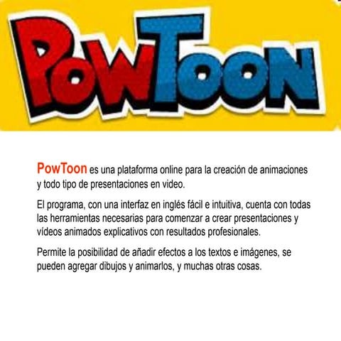 Herramienta powtoon | PPT