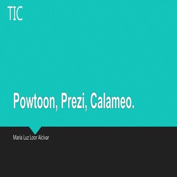 Powtoon, prezi, calameo | PPT