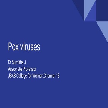 Pox Virus-Pathogenesis Immunity & Diagnosis | PDF
